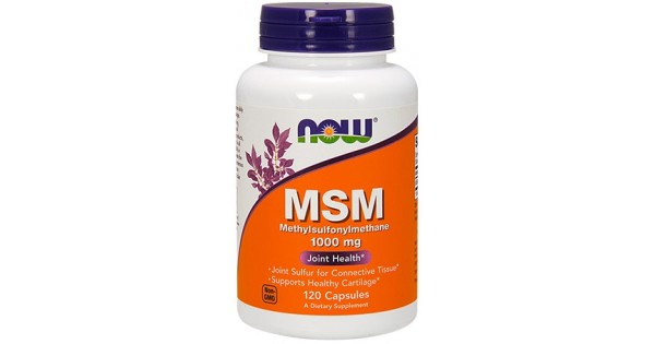 MSM 1000mg 120 Capsule | Articulatii si piele | NOW FOODS
